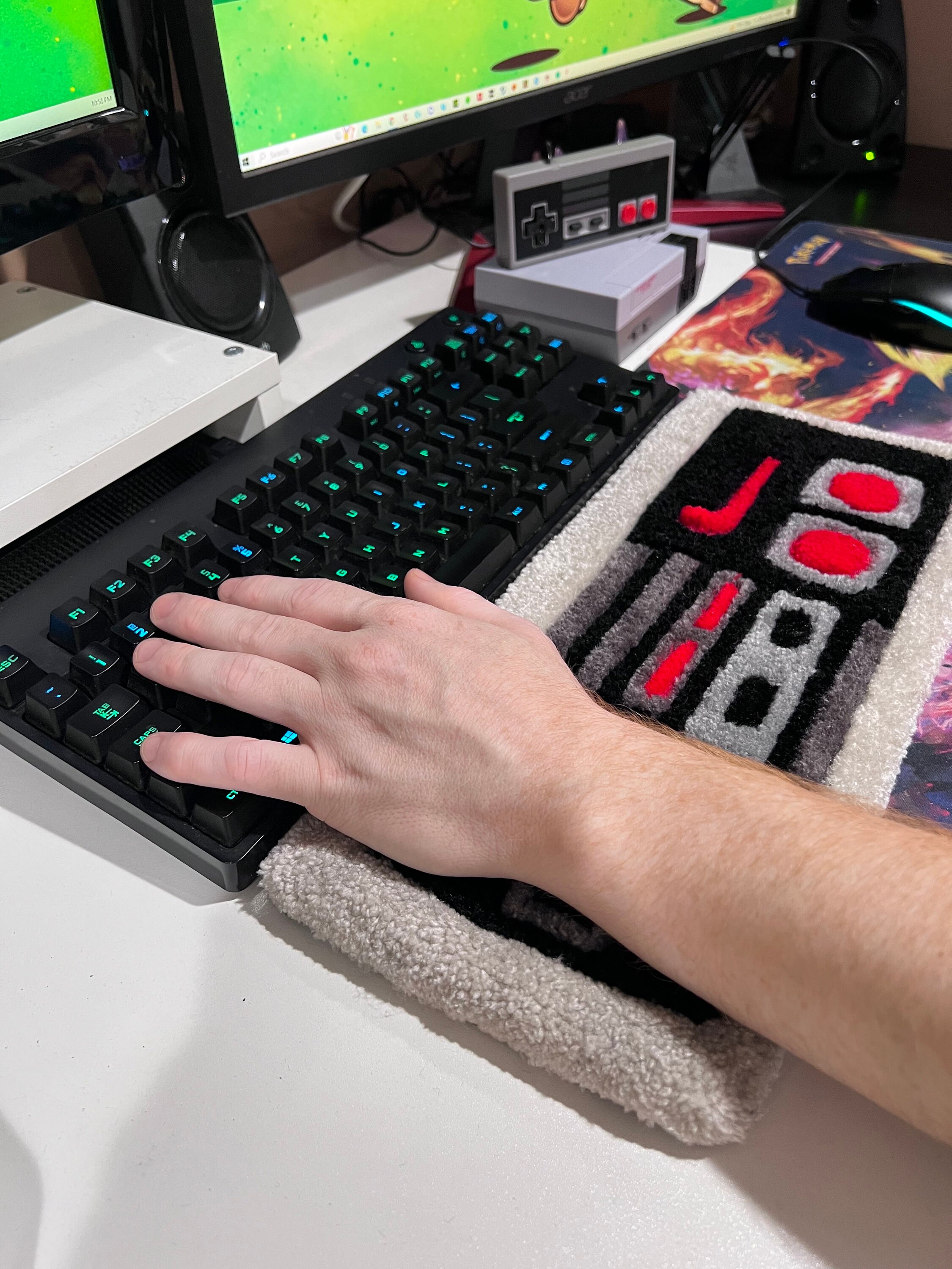Tufted Nintendo NES Controller Keyboard Pad Handmade Rug - Etsy