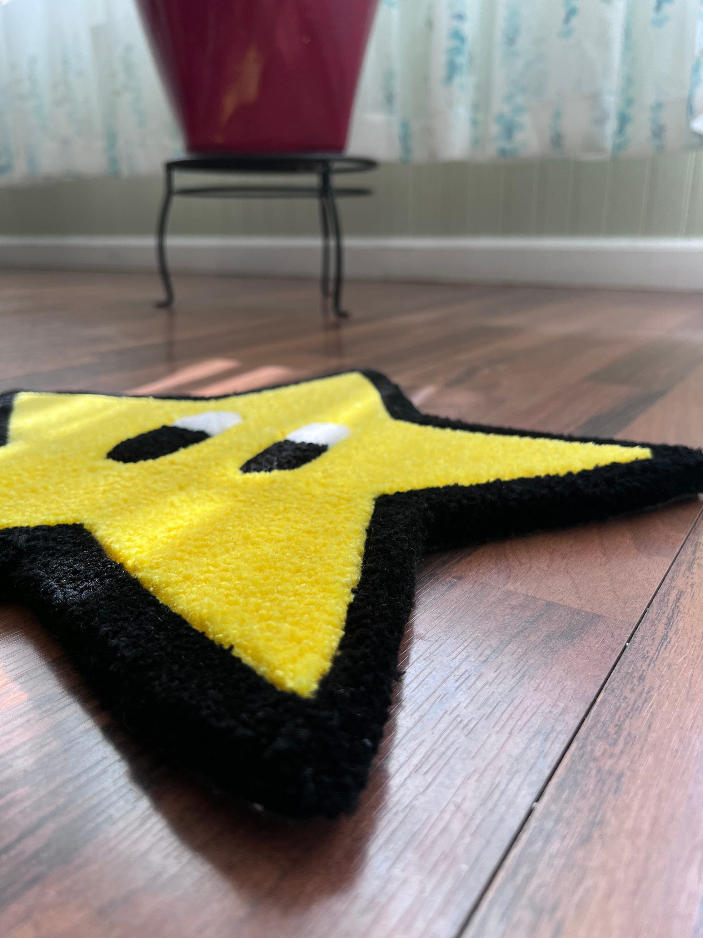 Tufted Mario Super Star Rug, Wall-hanging, PRE-ORDER Custom Carpet ...