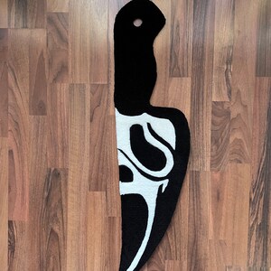 Scream Halloween Knife Tufted Rug, Ghostface, Movie Scream, Custom Rug ...