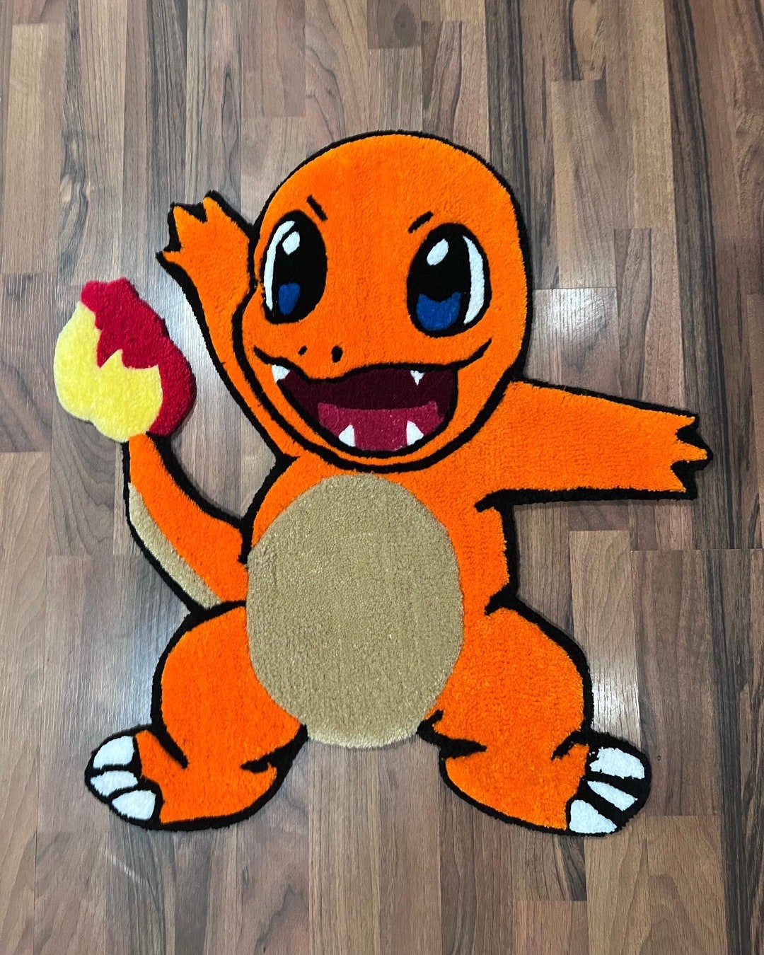 Charmander Tufted Pokémon Rug Pre-order, Custom Handmade Carpet, Game ...