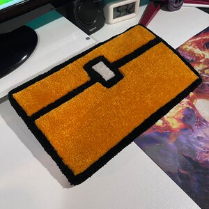 Tufted Minecraft Chest Keyboard Pad, Handmade Rug, Retro Gaming Decor ...