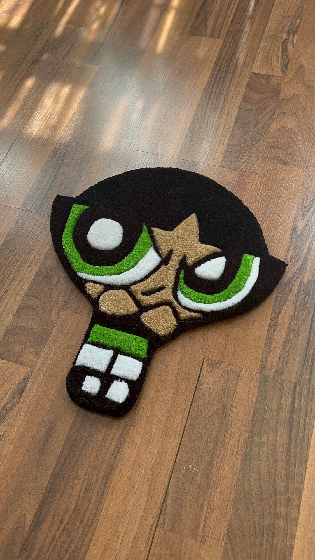 Handmade Tufted Buttercup Powerpuff Girl Wall-hanging Rug - Nostalgic ...