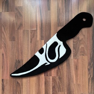 Scream Halloween Knife Tufted Rug, Ghostface, Movie Scream, Custom Rug ...