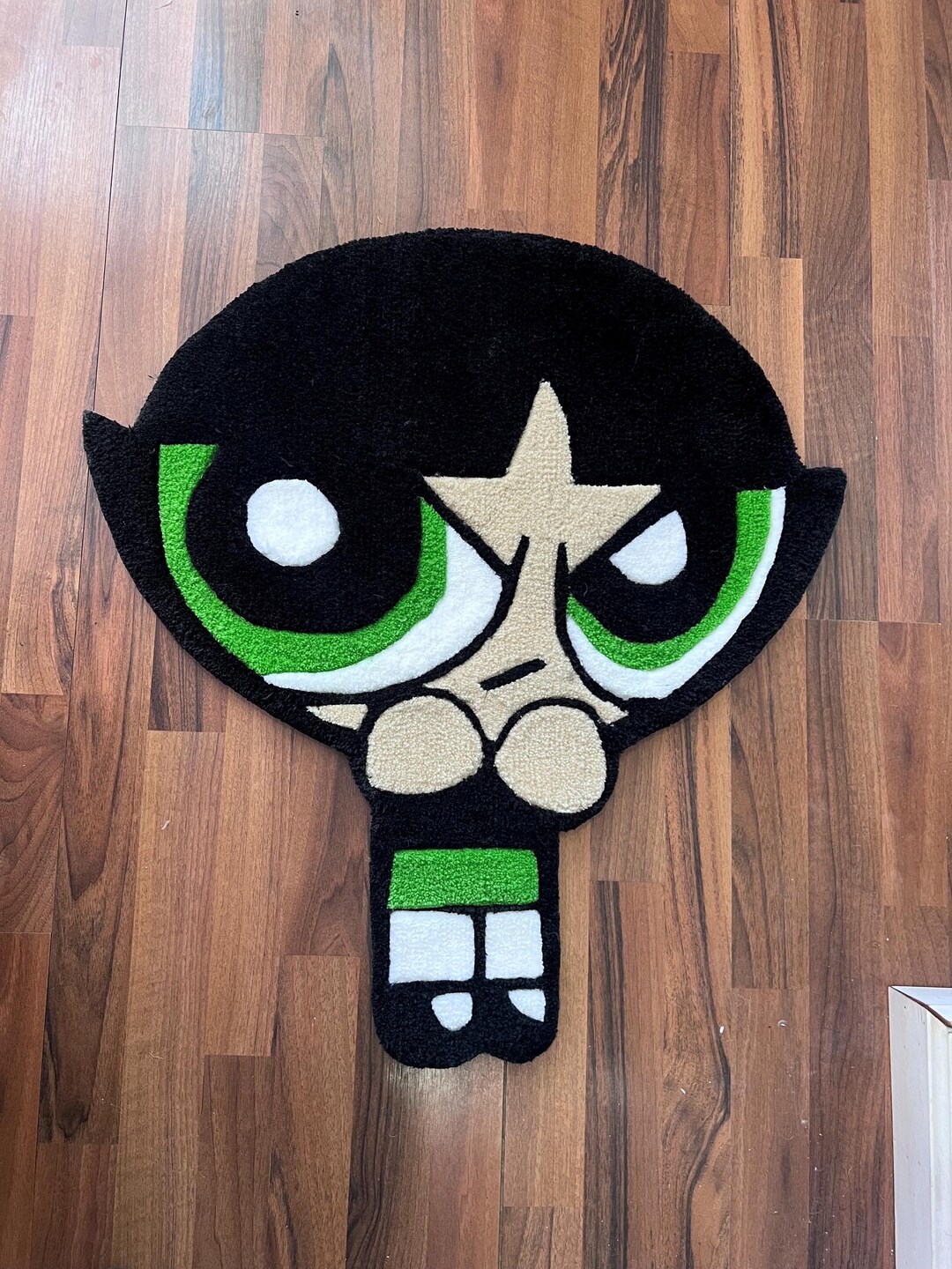 Handmade Tufted Buttercup Powerpuff Girl Wall-hanging Rug - Nostalgic ...