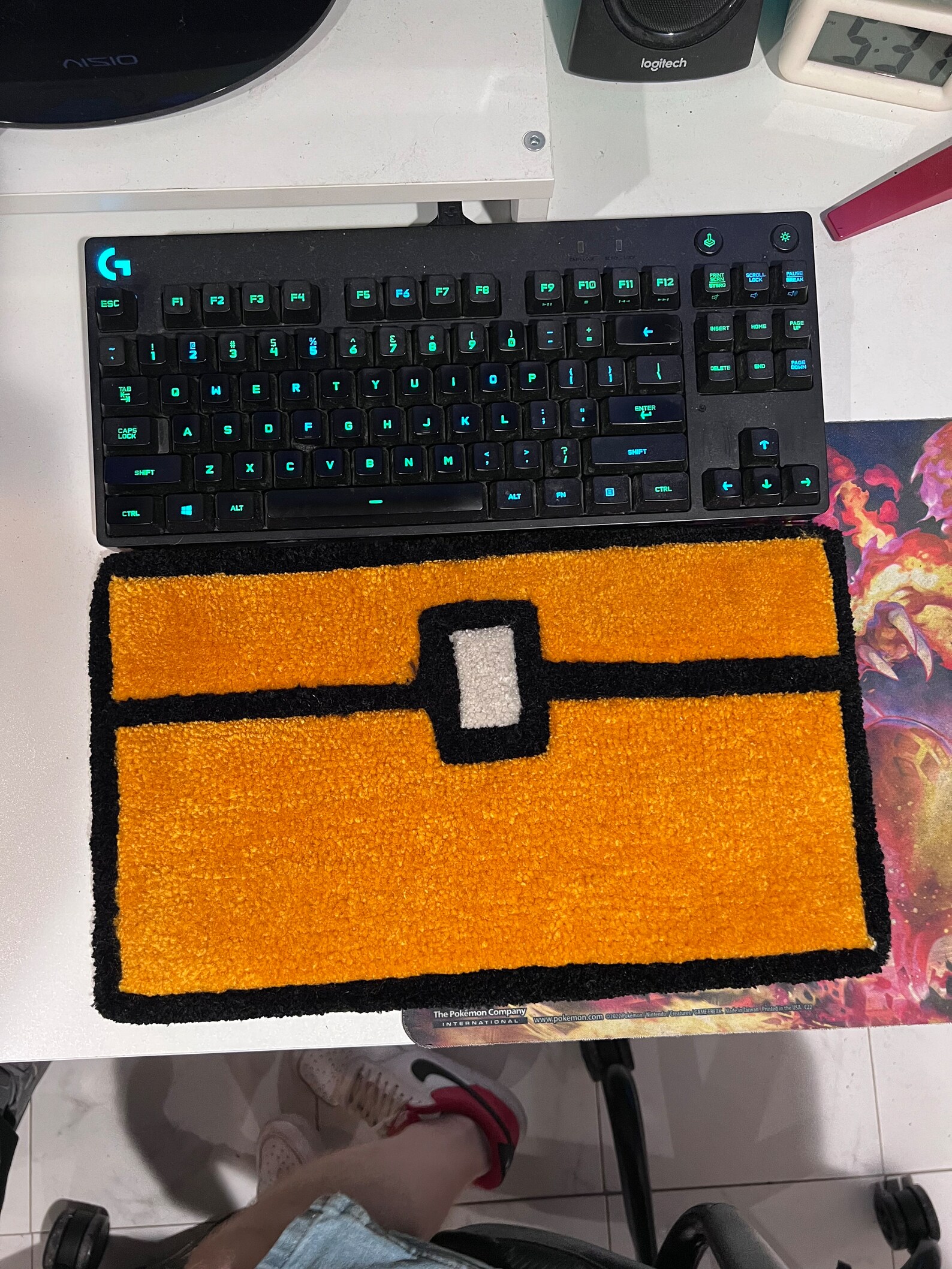 Tufted Minecraft Chest Keyboard Pad Handmade Rug Retro - Etsy