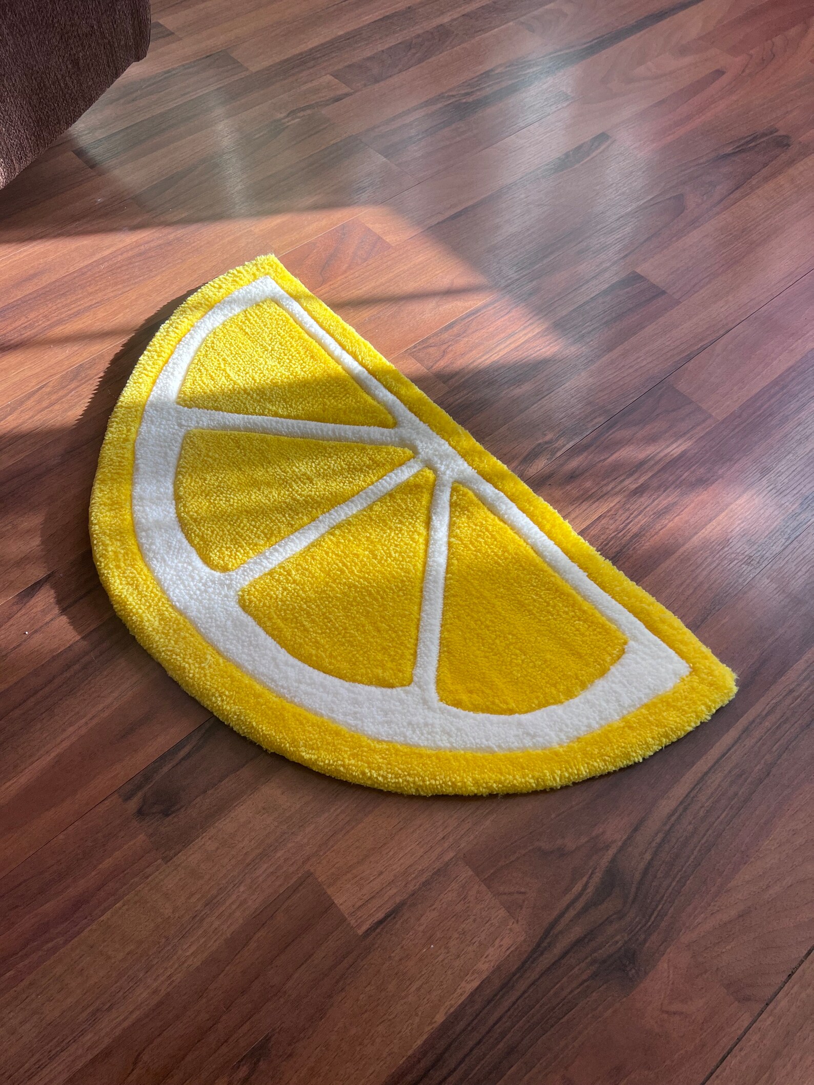 Lemon Fruit Handmade Tufted Accent Rug - Etsy