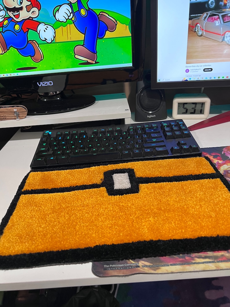 Tufted Minecraft Chest Keyboard Pad Handmade Rug Retro - Etsy