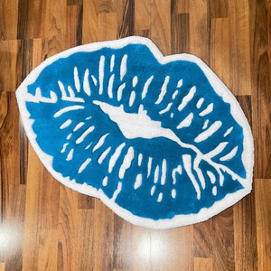 Sexy Kiss Blow Custom PRE-ORDER Lip Kiss Shape Tufted Carpet 1 - 5.5 FT ...