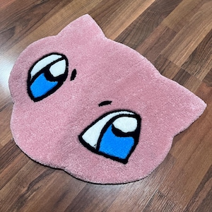 Mew Tufted Rug, Handmade Custom Carpet, Gamer Room, Gifts for Him, Tcg ...