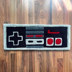 Tufted Nintendo NES Controller Keyboard Pad, Handmade Rug, Retro Gaming ...