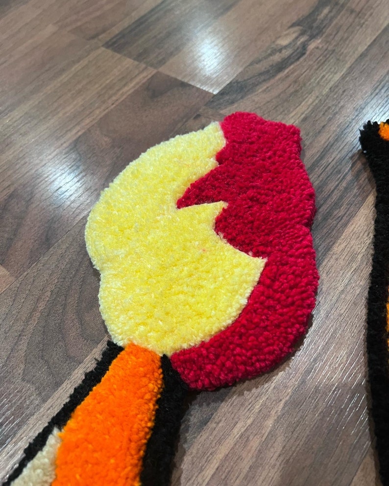 Charmander Tufted Pokémon Rug Pre-order Custom Handmade - Etsy