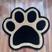 Tufted Handmade Animal Paw Print Rug Preorder 0.5-5 Feet, Pet Gift, Pet ...