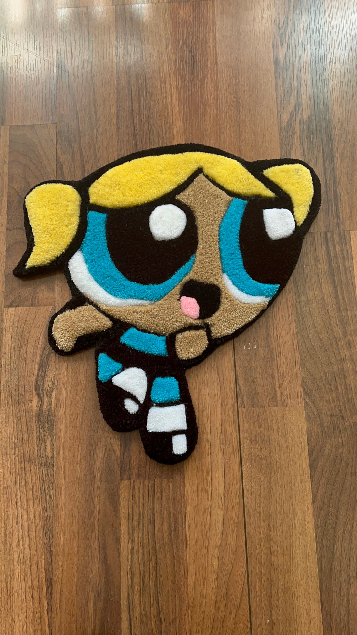 Handmade Tufted Bubbles Powerpuff Girl Wall Hanging Nostalgia - Etsy