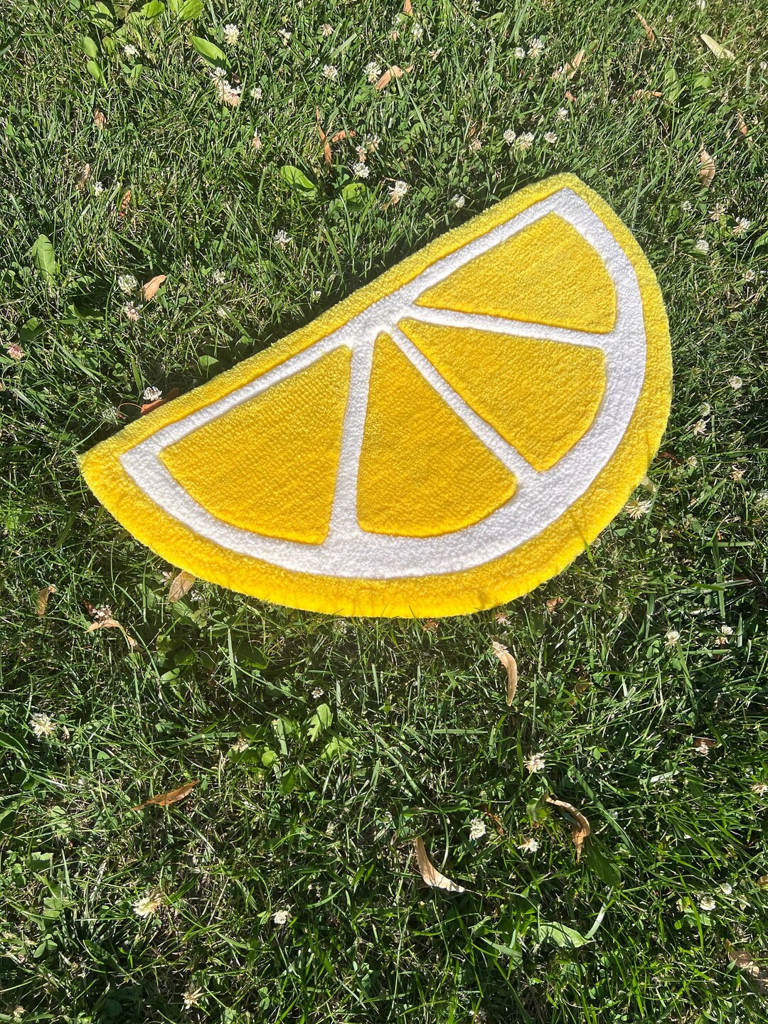 Lemon Fruit Handmade Tufted Accent Rug - Etsy