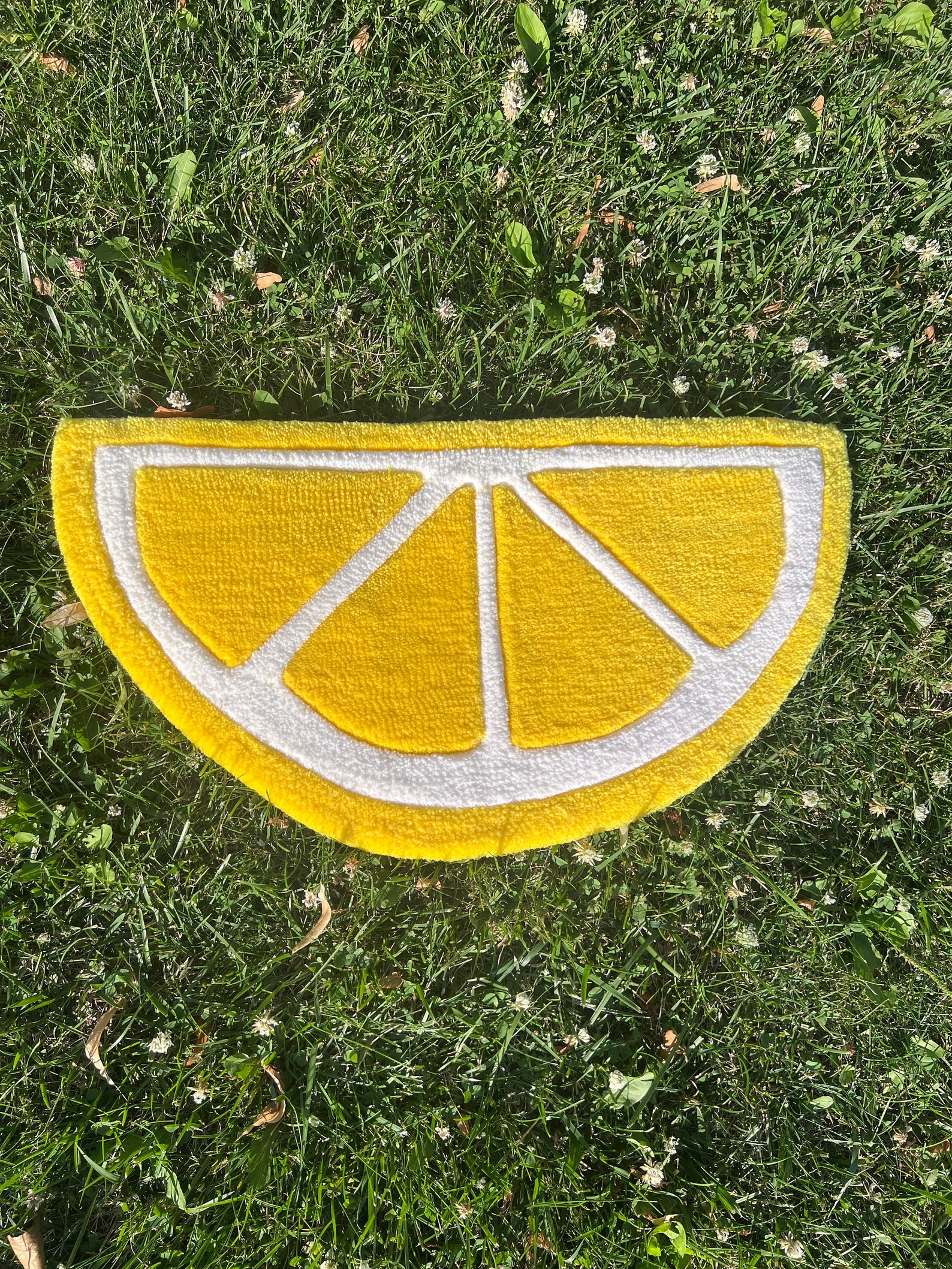 Lemon Fruit Handmade Tufted Accent Rug - Etsy