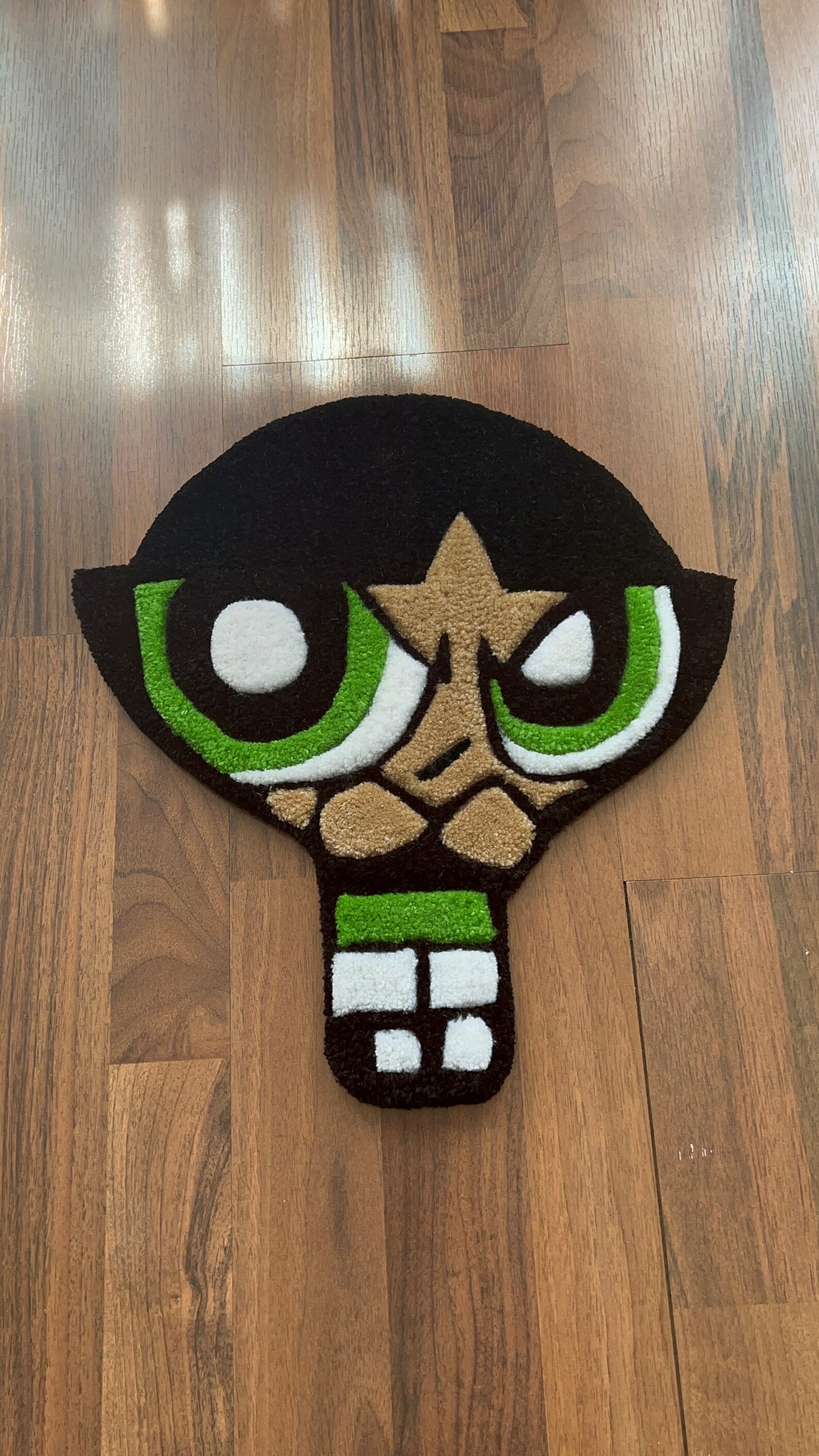 Handmade Tufted Buttercup Powerpuff Girl Wall-hanging Rug - Etsy