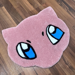Mew Tufted Rug, Handmade Custom Carpet, Gamer Room, Gifts for Him, Tcg ...