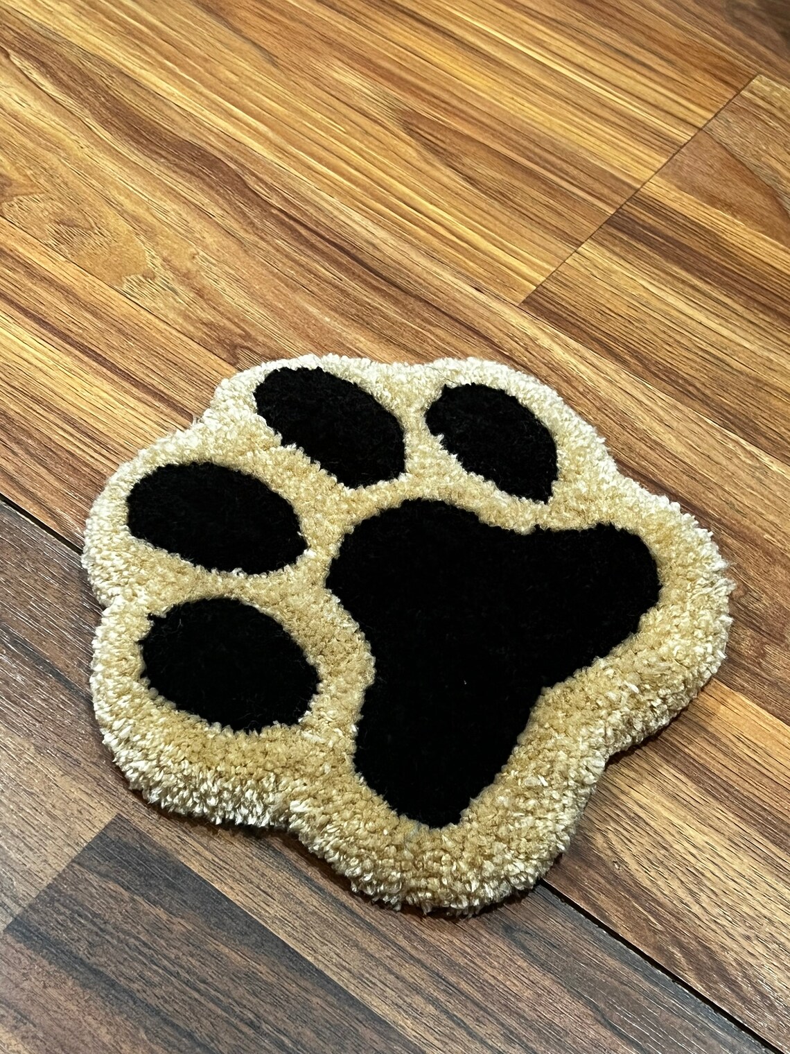 Animal Paw Print Tufted Rug Preorder 0.5-5 Feet Pet Gift Pet - Etsy
