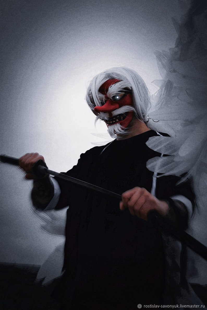 Classic Japanese Tengu Mask - Etsy