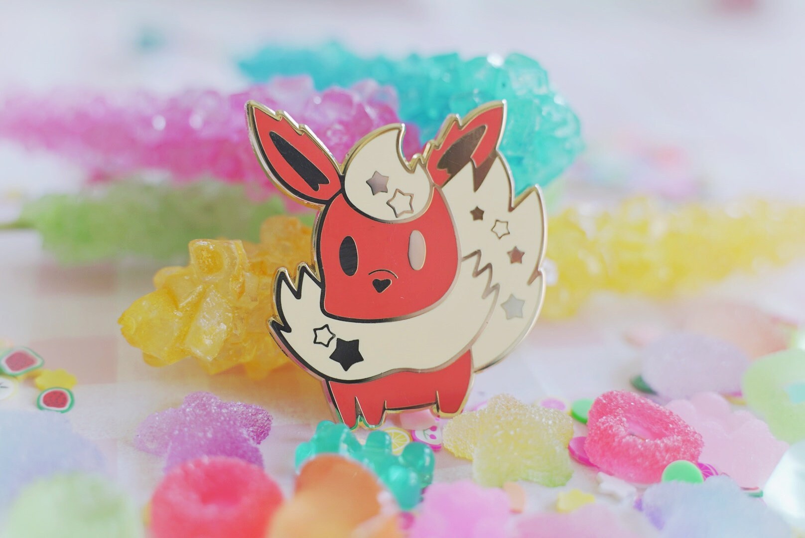 Flareon Eeveelution Enamel Pin | Etsy