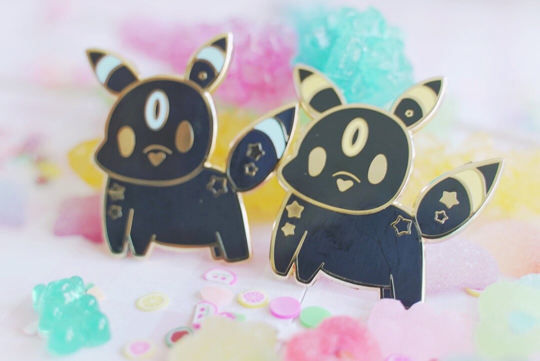 Umbreon Shiny Eeveelution Enamel Pin - Etsy