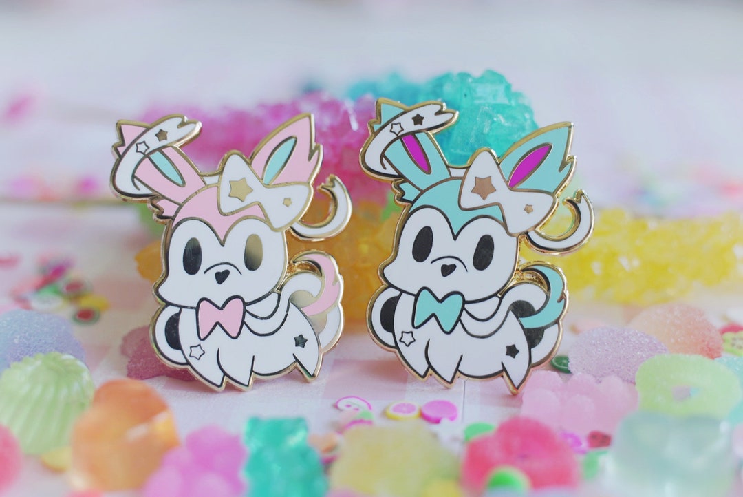 Sylveon Shiny Eeveelution Enamel Pin - Etsy