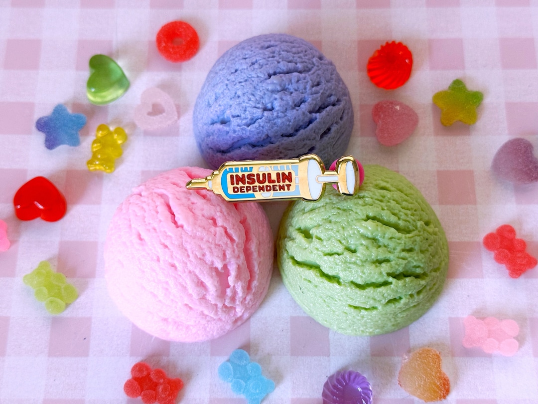 Insulin Dependent Diabetes Enamel Pin | Kawaii | Medical Alert - Etsy