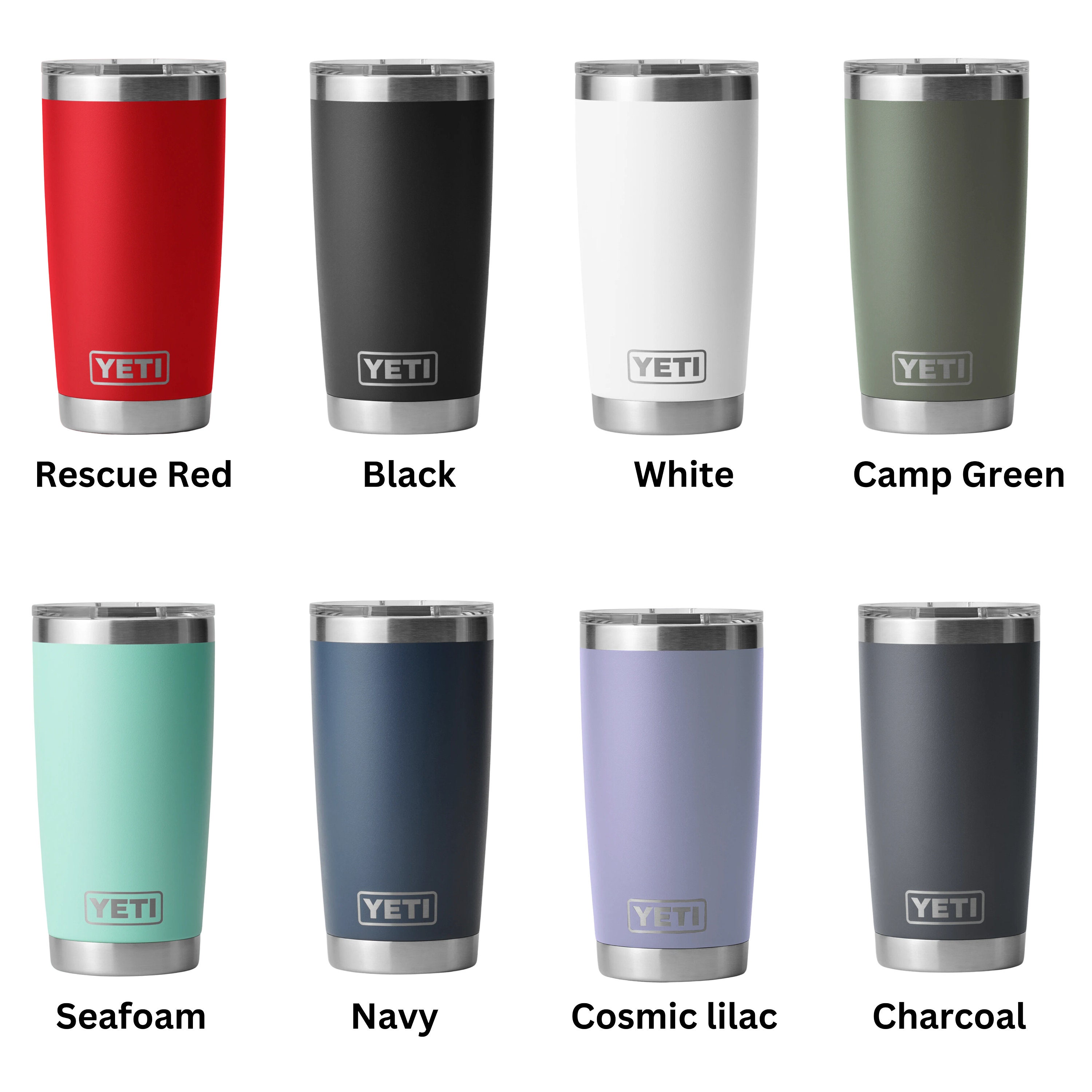 Personalized YETI TUMBLER 20 Oz Rambler Insulated Travel Mug ...