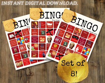 British Bingo Cards - Etsy