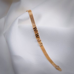 Personalized Custom Chain Bracelet 925 Sterling Silver Jewelry Engraved ...