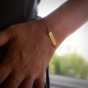 Personalized Custom Chain Bracelet 925 Sterling Silver Jewelry Engraved ...