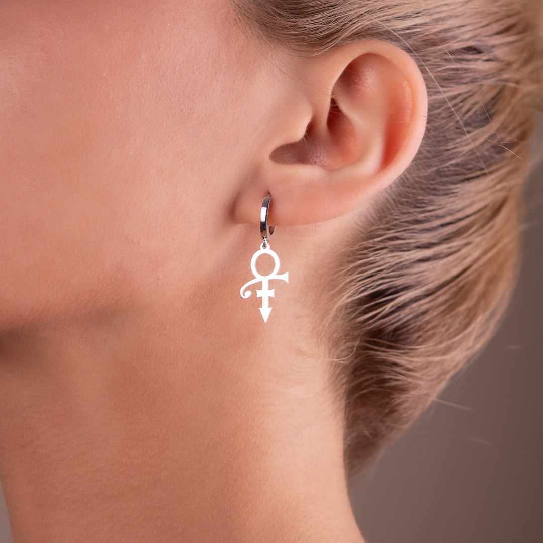 925 Sterling Silver Prince Set Jewelry Love Symbol Pendant and Earrings ...