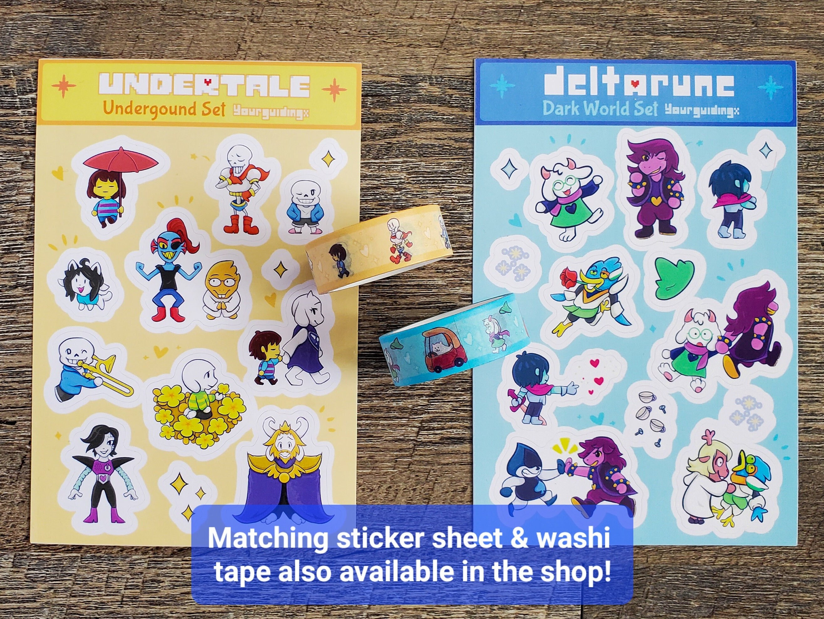 Deltarune & Undertale Washi Tape 1.5cm frisk Kris Susie - Etsy