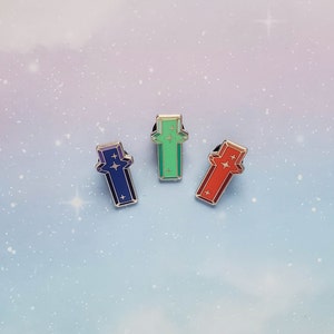 X Chronicles Aegis Core Crystal Enamel Filler Pins - Pneuma Enamel Pin ...