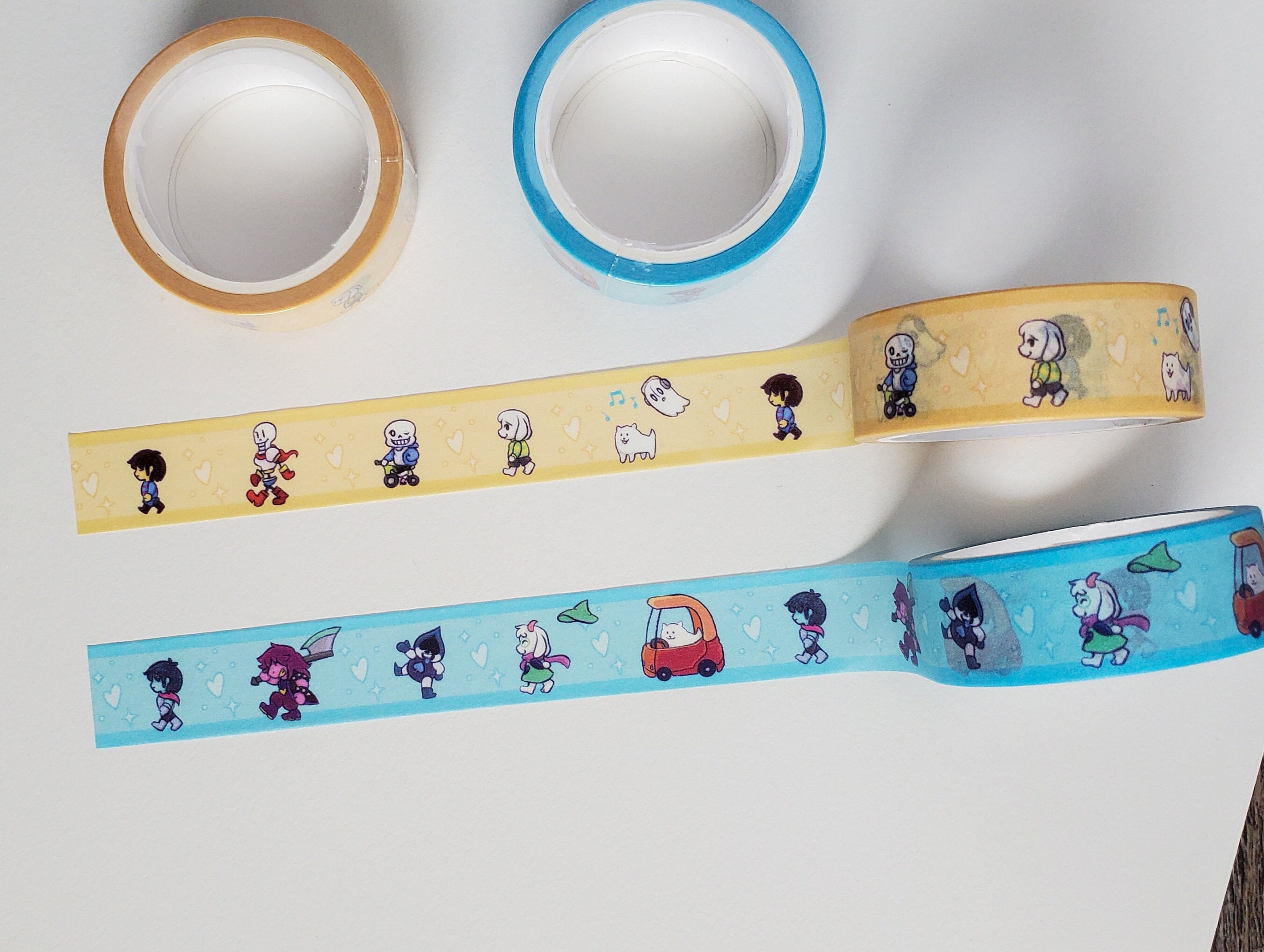 Deltarune & Undertale Washi Tape 1.5cm frisk Kris Susie - Etsy