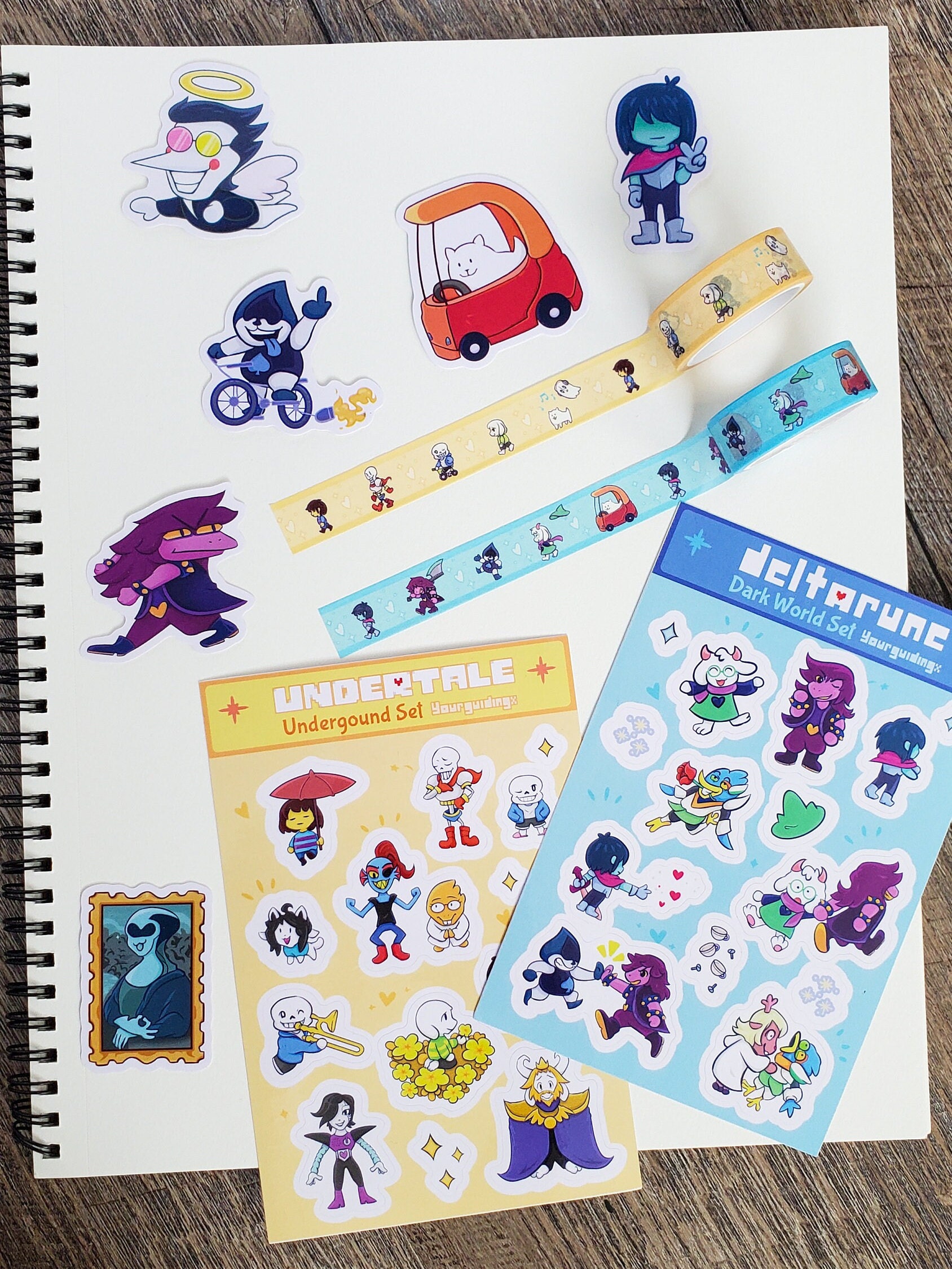 Deltarune & Undertale Washi Tape 1.5cm frisk Kris Susie - Etsy