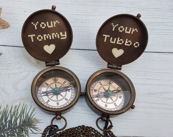 Your Tommy Your Tubbo Compass | Etsy UK