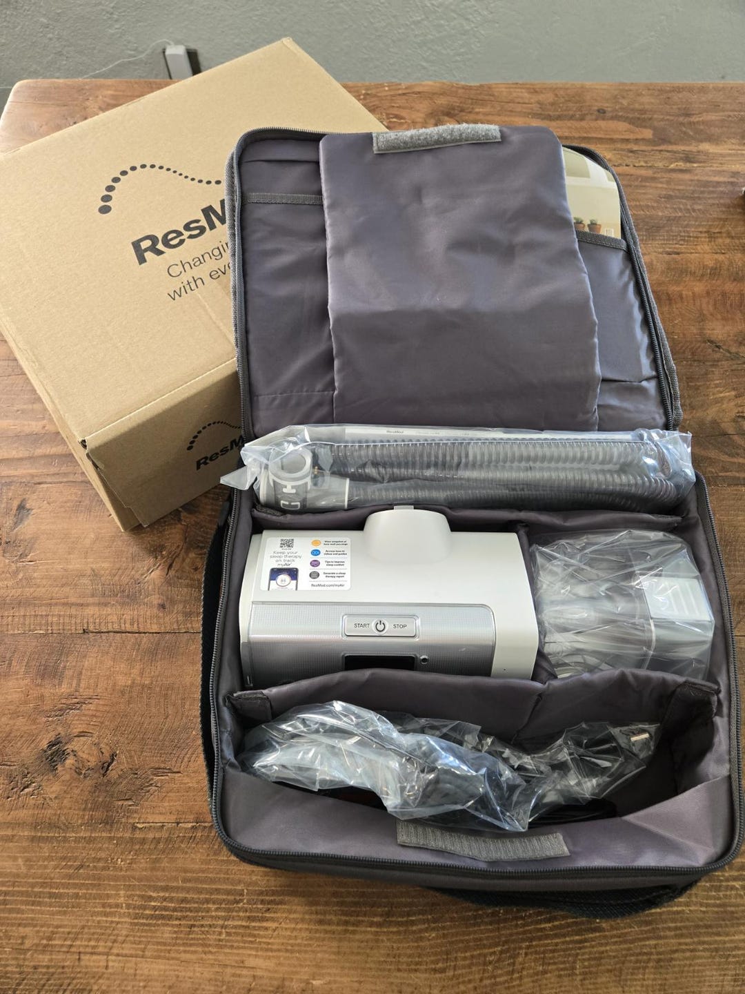 NEW Aircrurve 10 ASV Bipap Resmed Sleep Apnea Machine With Heated Tube ...