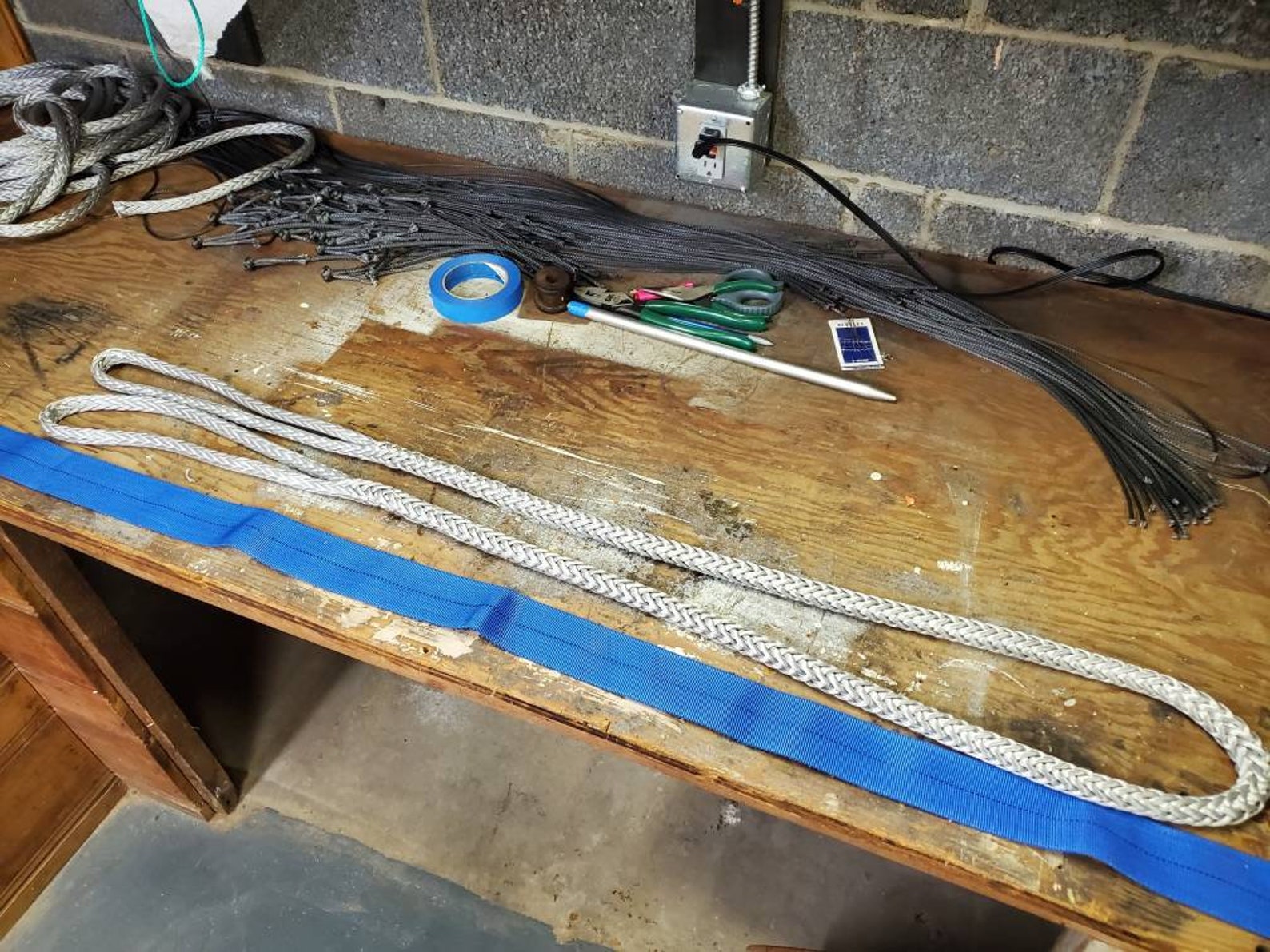 Tow Rope / Mooring Line Pendant W/ Amsteel Blue. Custom Sizes - Etsy