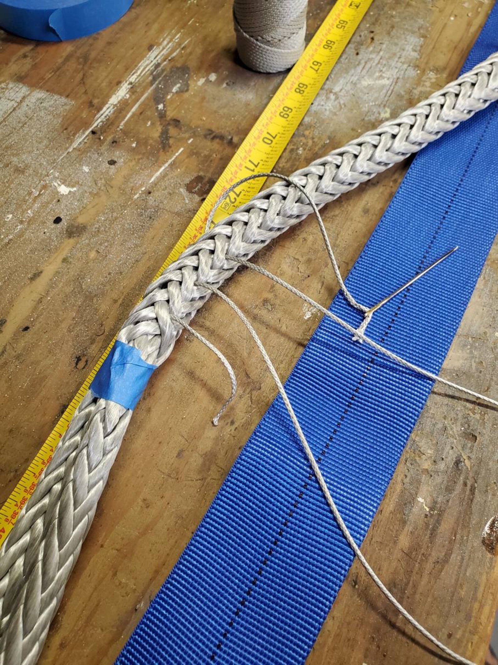 Tow Rope / Mooring Line Pendant W/ Amsteel Blue. Custom Sizes - Etsy