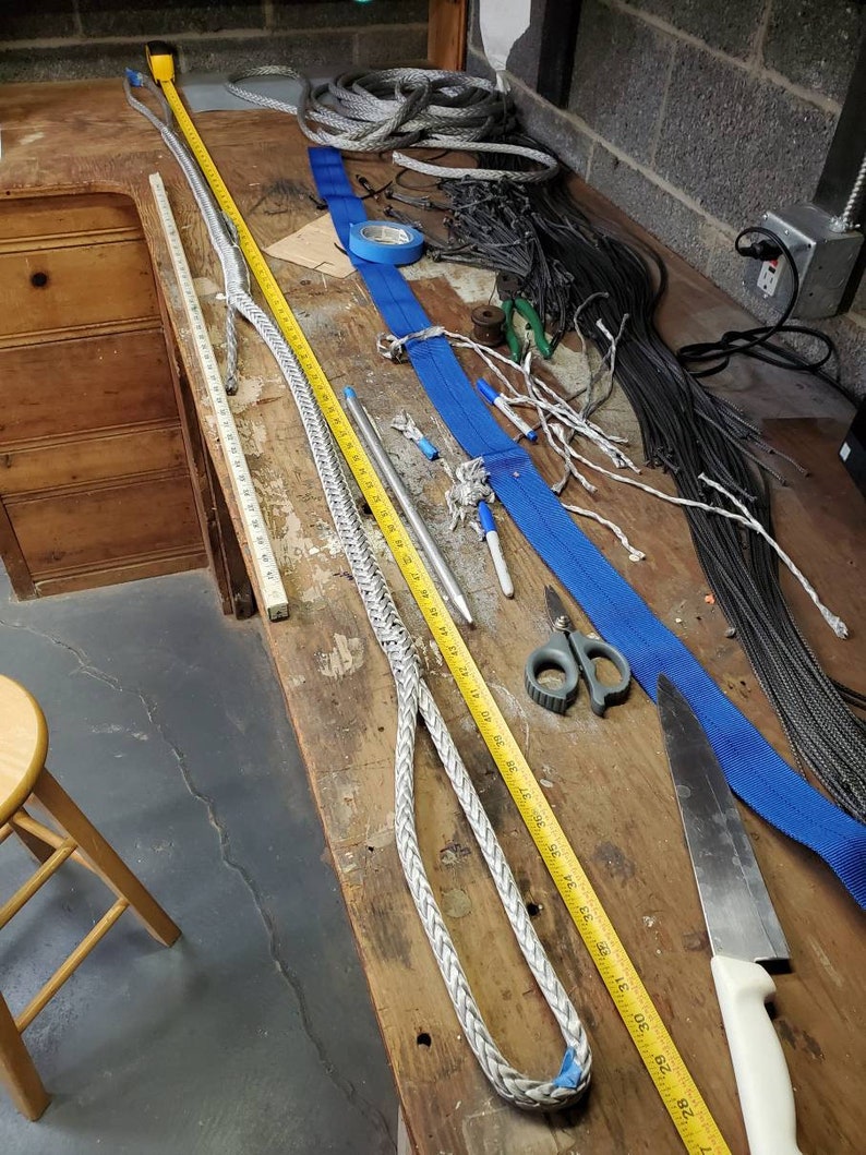 Tow Rope / Mooring Line Pendant W/ Amsteel Blue. Custom Sizes - Etsy