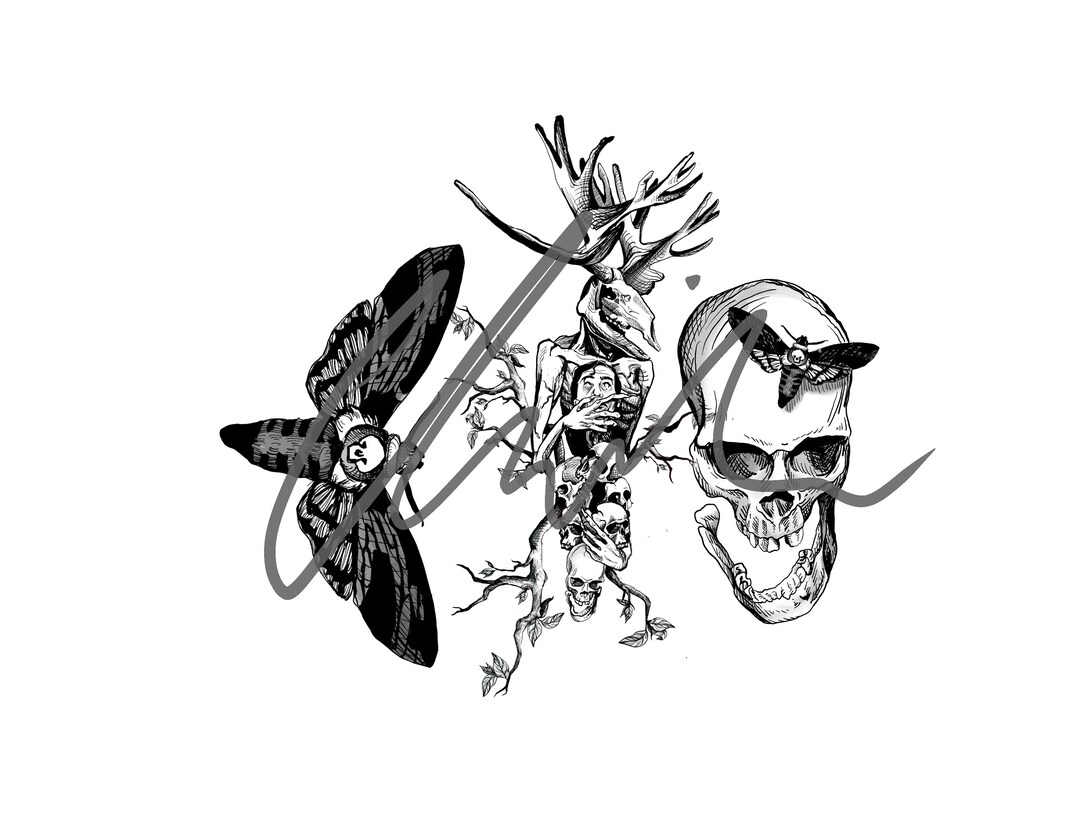 Instant Download Wendigo Tattoo Designs - Etsy