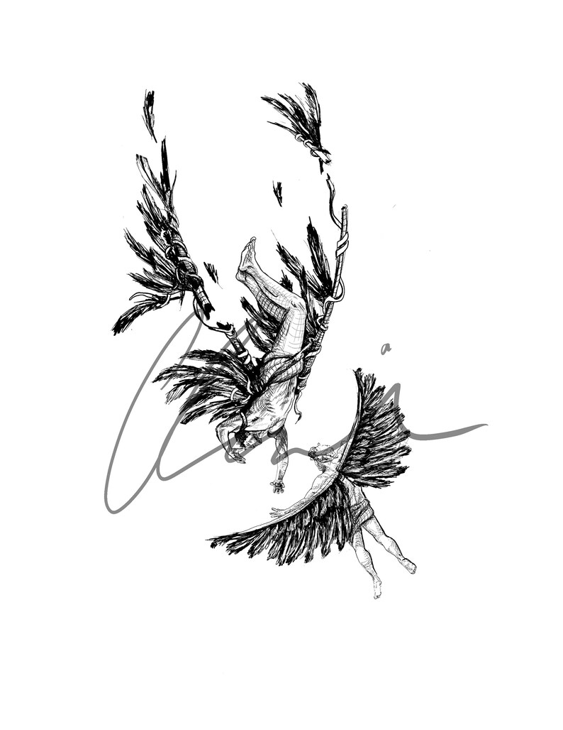 Instant Download Icarus Tattoo Designs - Etsy