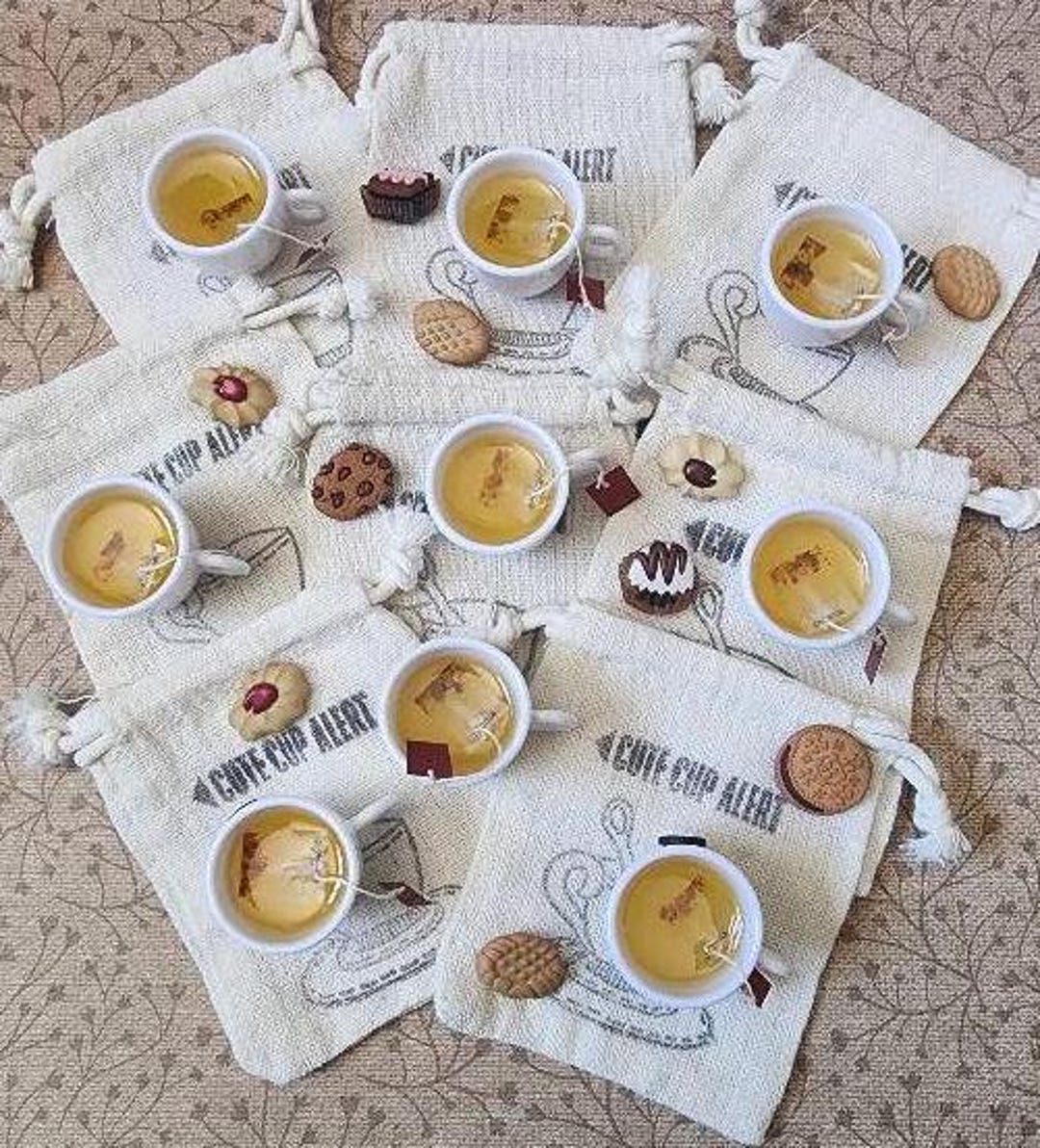 Tea Lover Magnets: Tea Cup & Cookie Set - Etsy