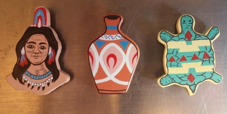 Native American Style Magnet, Indian Art Style Magnet, US Indigenous ...