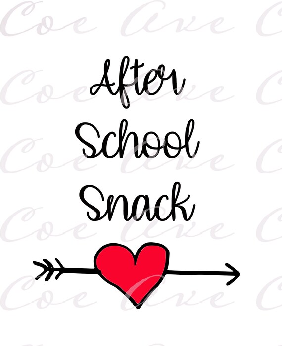 After School Snack SVG After School Snack JPG - Etsy