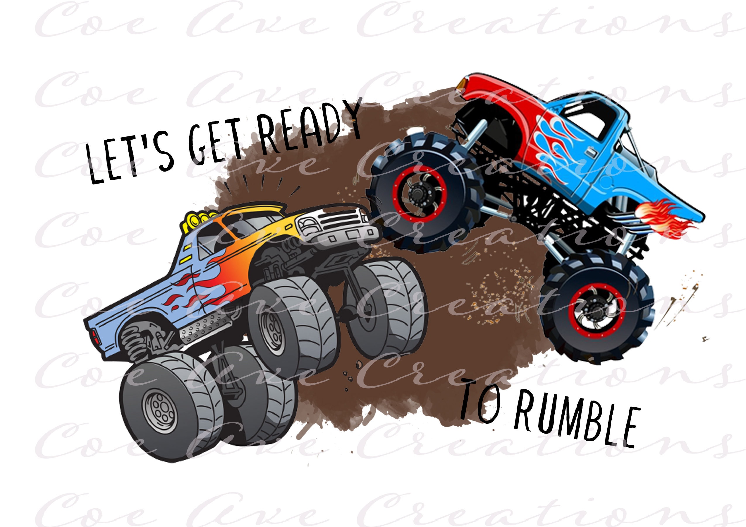 Monster Truck SVG, JPG - Etsy