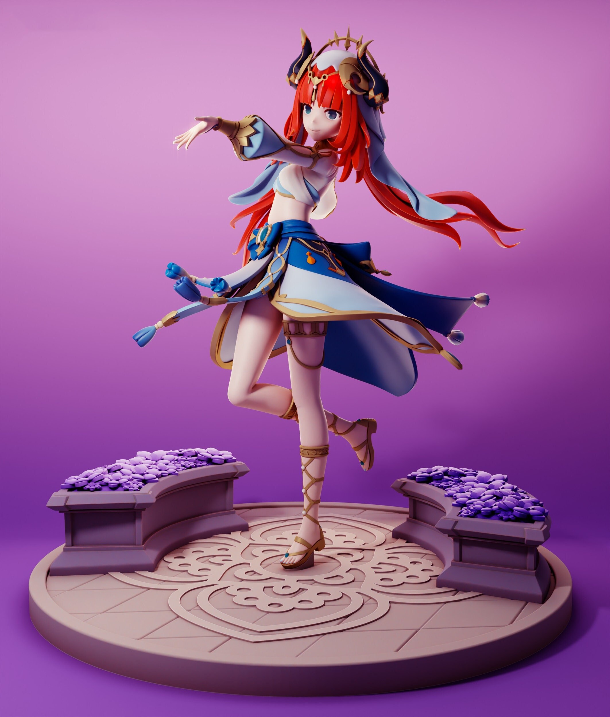 Genshin Impact,【nilou】, 1:7, Fan Art Unpainted Garage Kit, Figurines - Etsy