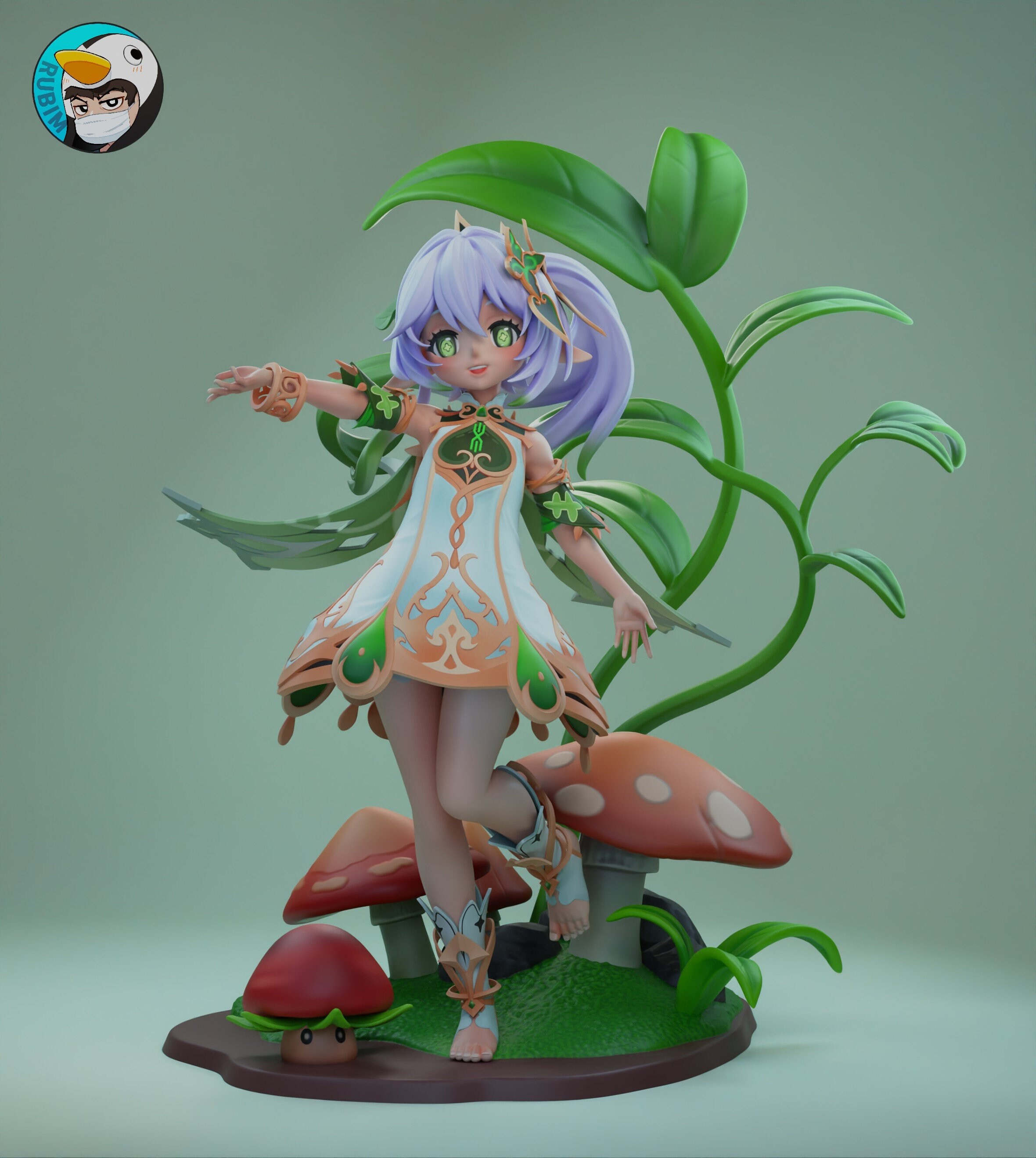 Genshin Impact,【nahida】, Meadow Terrace, 1:7, Fan Art Unpainted Garage ...