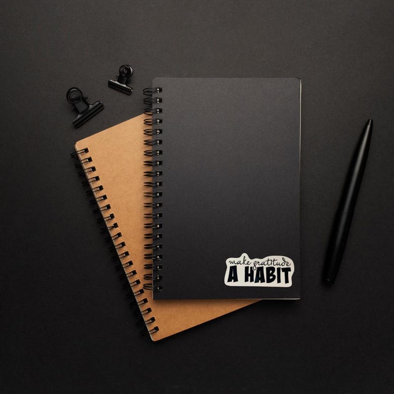 Make Gratitude a Habit Sticker | Inspiring Daily Affirmation - Etsy